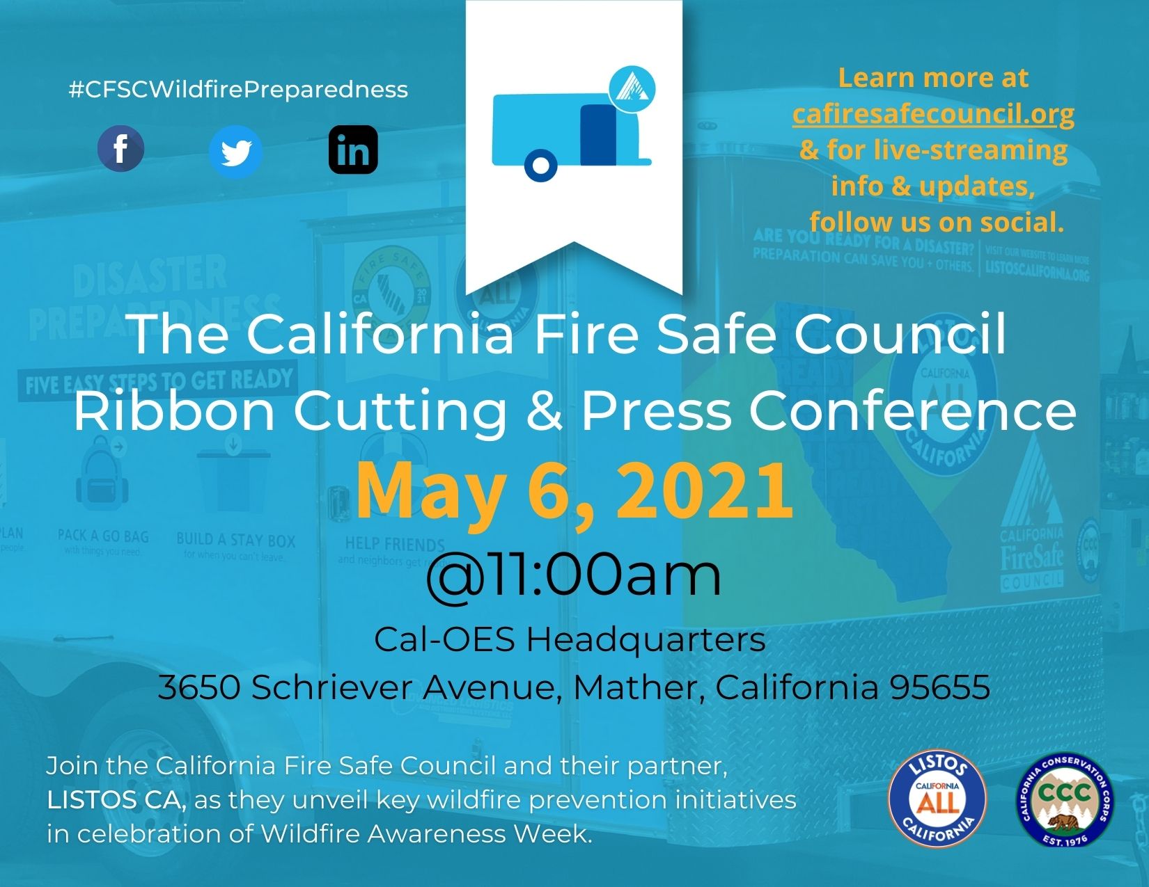 May 6th Listos CA Outreach Toolkit & Trailer Ribbon Cutting ...