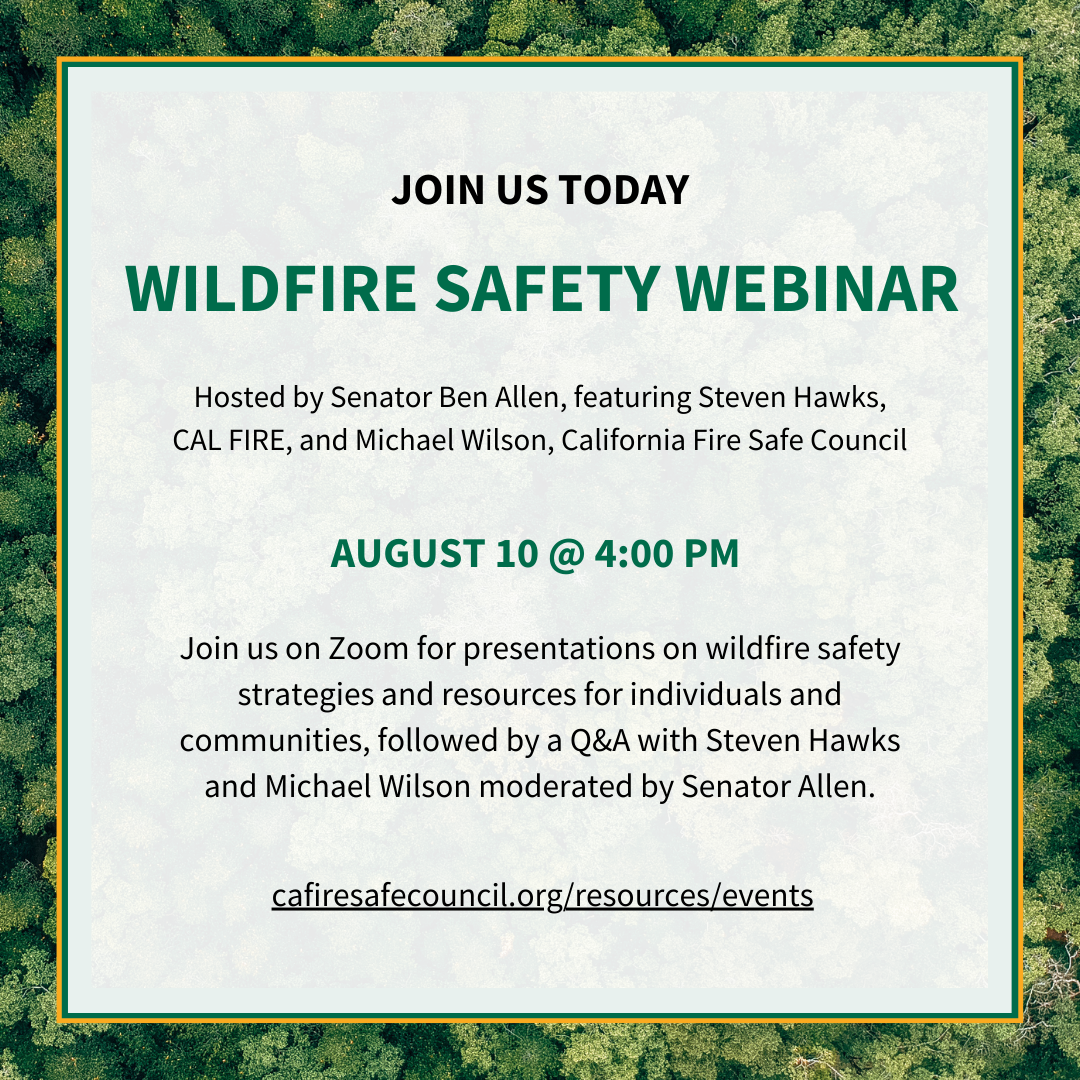 Wildfire Safety Webinar - California Fire Safe Council