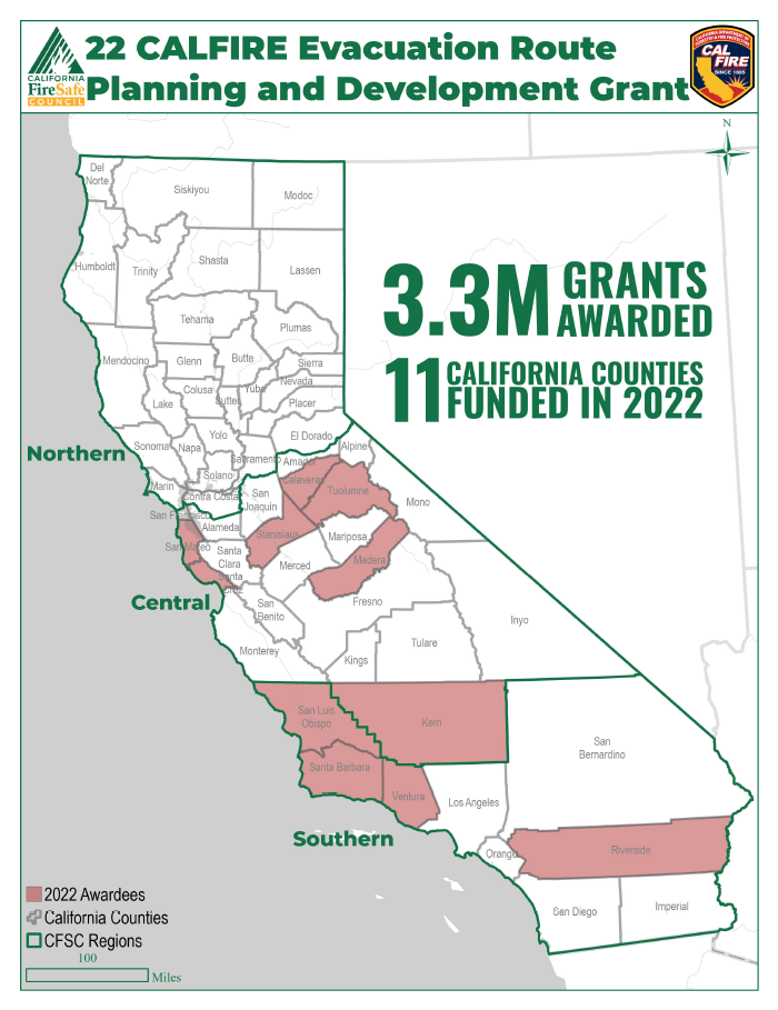 2022 County Evacuation Route Grant Opportunity - California Fire Safe ...